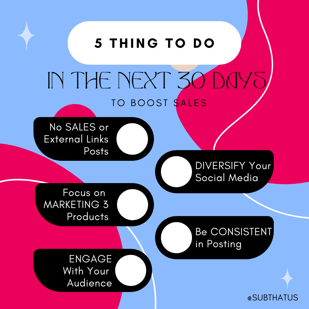 5 Things to Do in the Next 30 Days to Boost Sales – Of Love and Shiplap